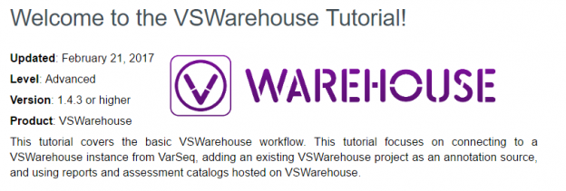 New Tutorial: VSWarehouse - The Golden Helix Blog