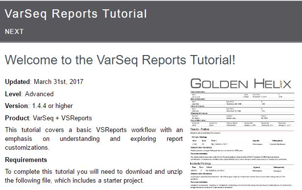 New Tutorial: VSReports - The Golden Helix Blog