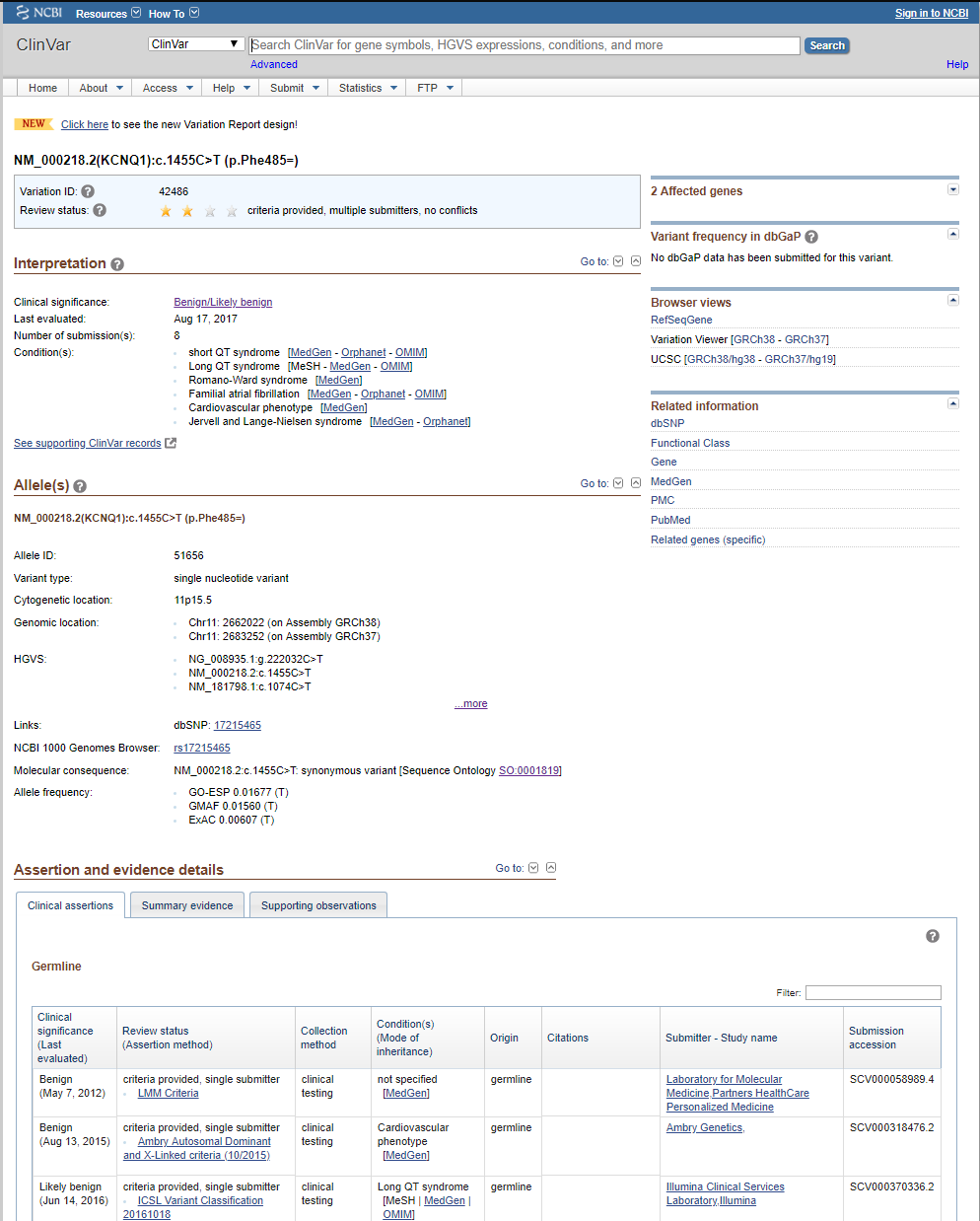 New & Improved ClinVar Annotations - VarSeq Software
