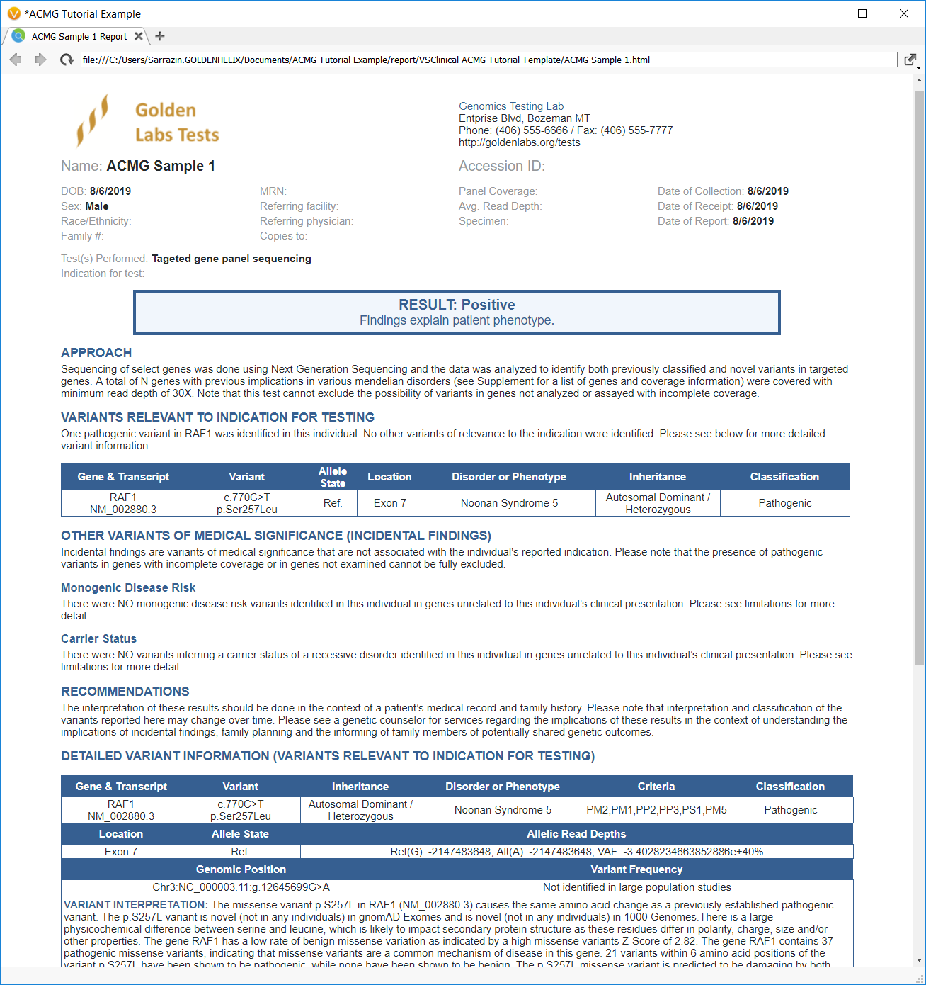 The New VSClinical ACMG Guidelines Tutorial - The Golden Helix Blog