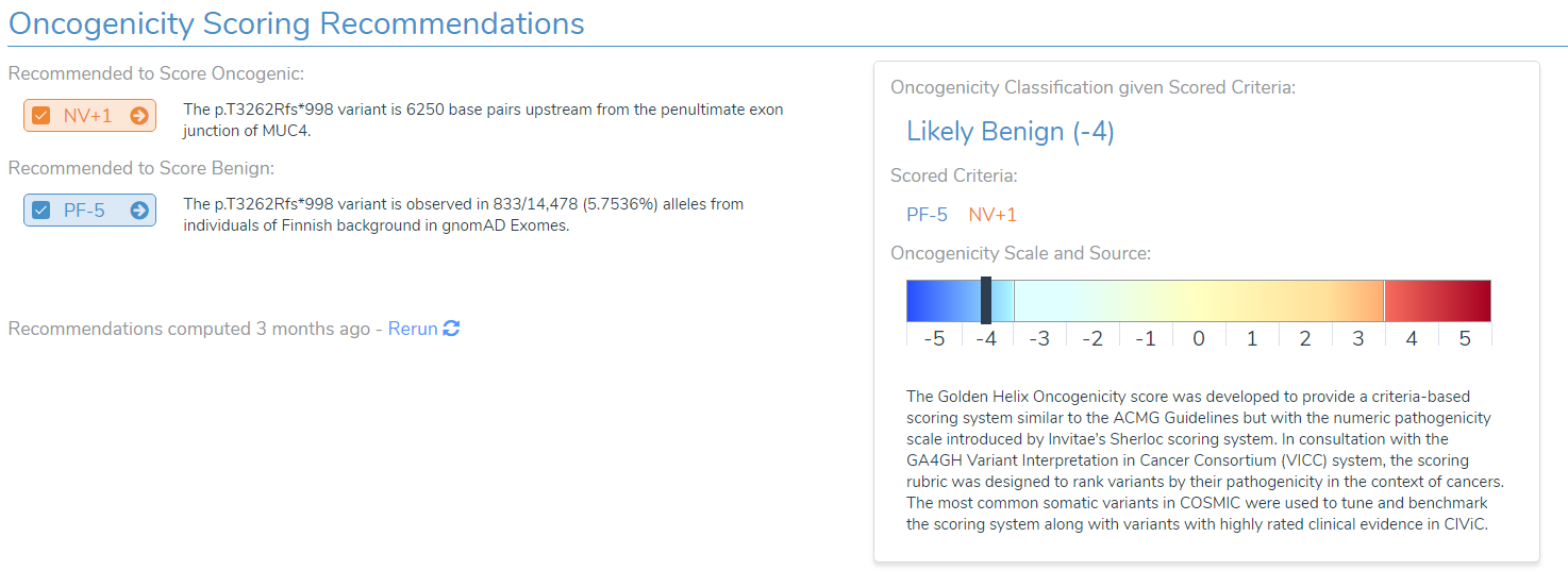 Oncogenicity Scoring in VSClinical - The Golden Helix Blog