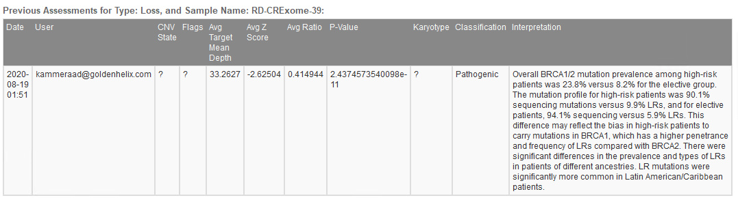 NGS-Solutions: VarSeq’s CNV Frequency Assessment Catalogs
