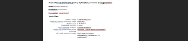 Customizing New VSClinical Report Templates - The Golden Helix Blog