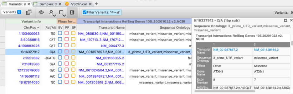Selecting Clinically Relevant Transcripts in VarSeq - The Golden Helix Blog
