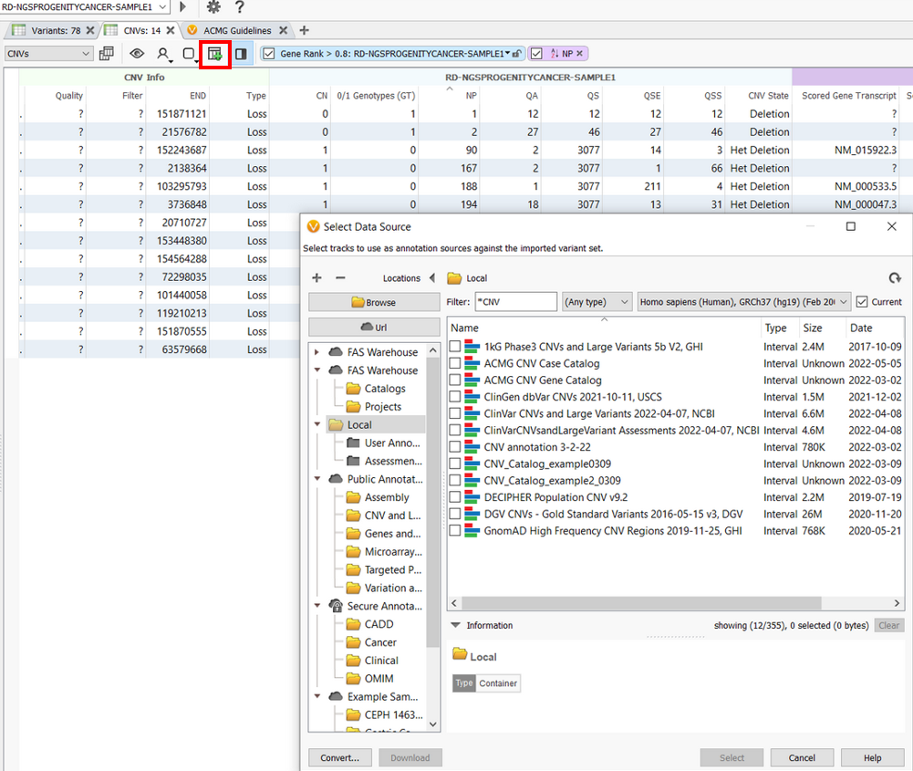 Using VarSeq to Import CNVs From Any Secondary Caller