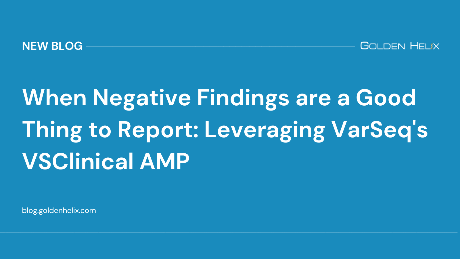 When Negative Findings are a Good Thing to Report