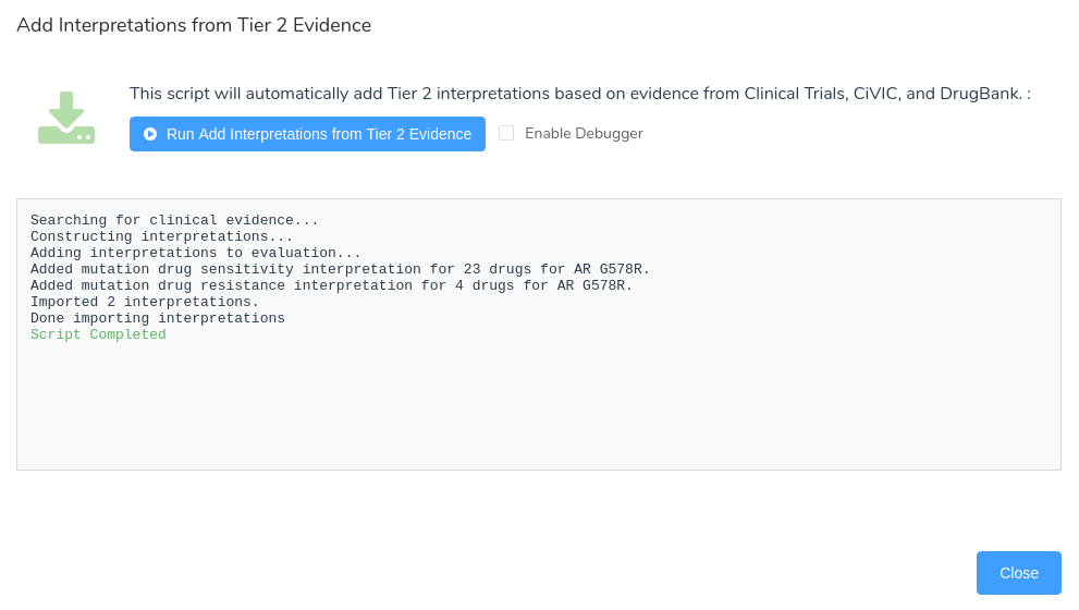 Using Evaluation Scripts in Your AMP Workflow