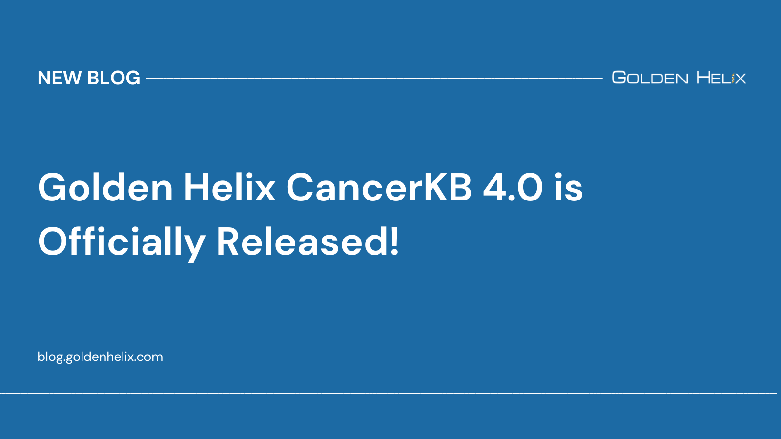CancerKB 4.0 from Golden Helix Released