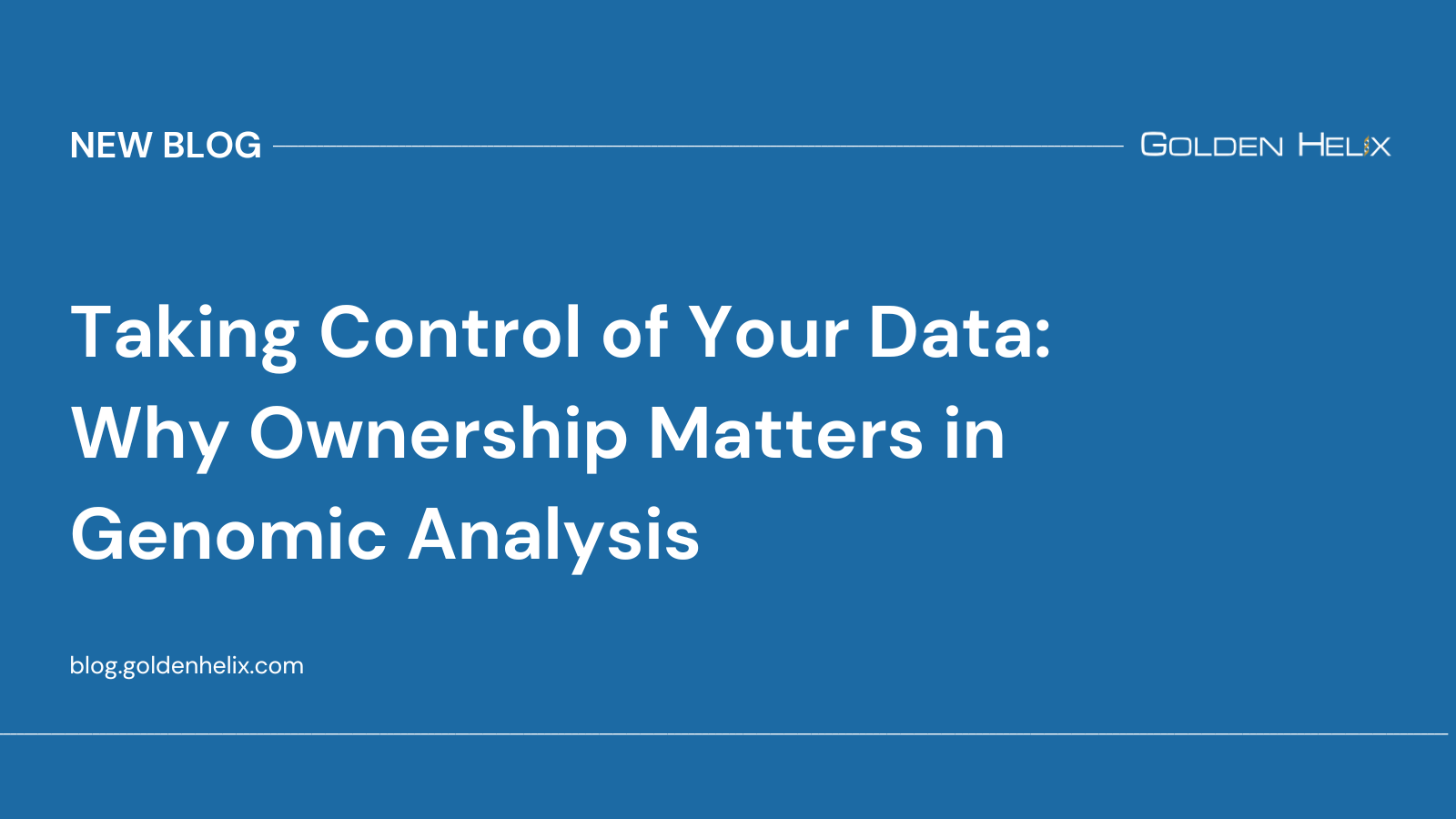 Why Data Ownership Matters in Genomic Analysis