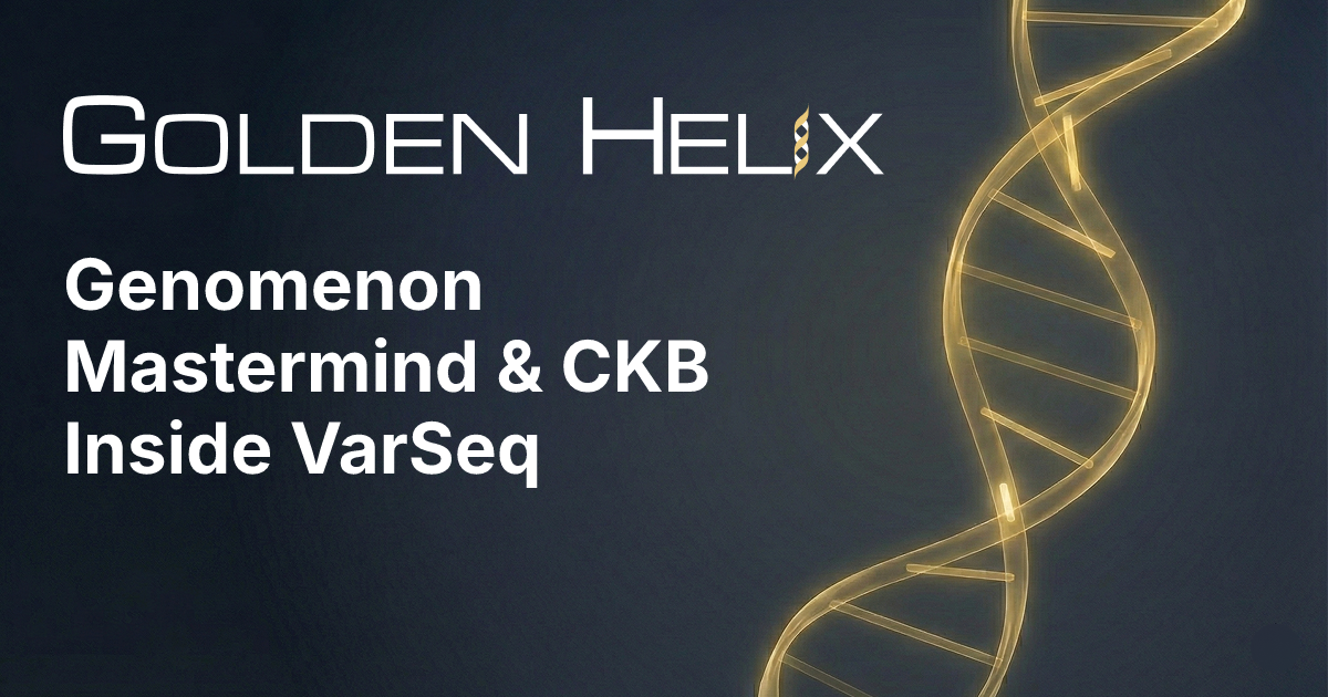 Genomenon Mastermind & CKB Inside VarSeq | Golden Helix